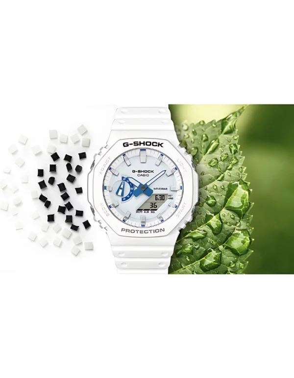G-SHOCK Men Analog-Digital White Dial Watch – GA-2100HDS-7ADR – TimeZone